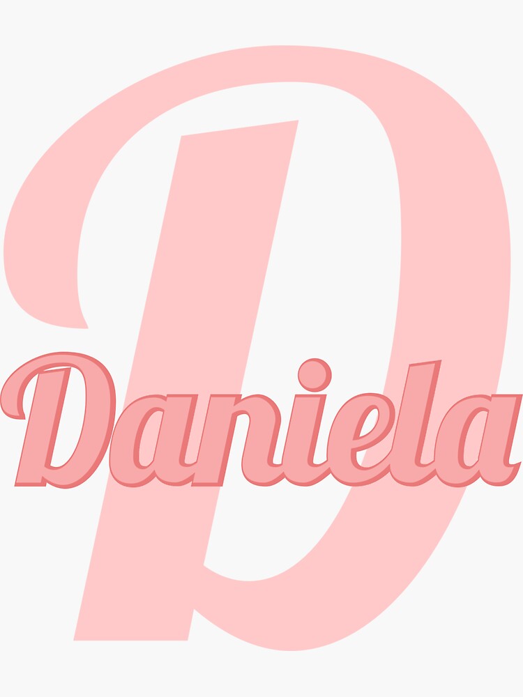 "Baby girl named Daniela" Sticker for Sale by jshek8188 | Redbubble