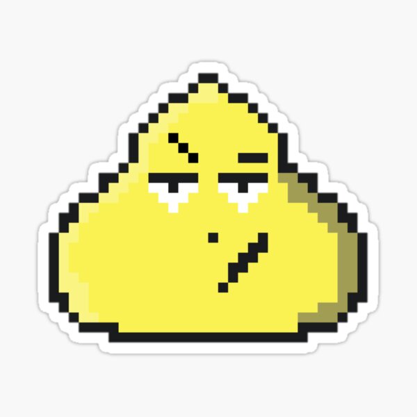 "YELLOW POOPY" Sticker for Sale by WONDERBIRE | Redbubble