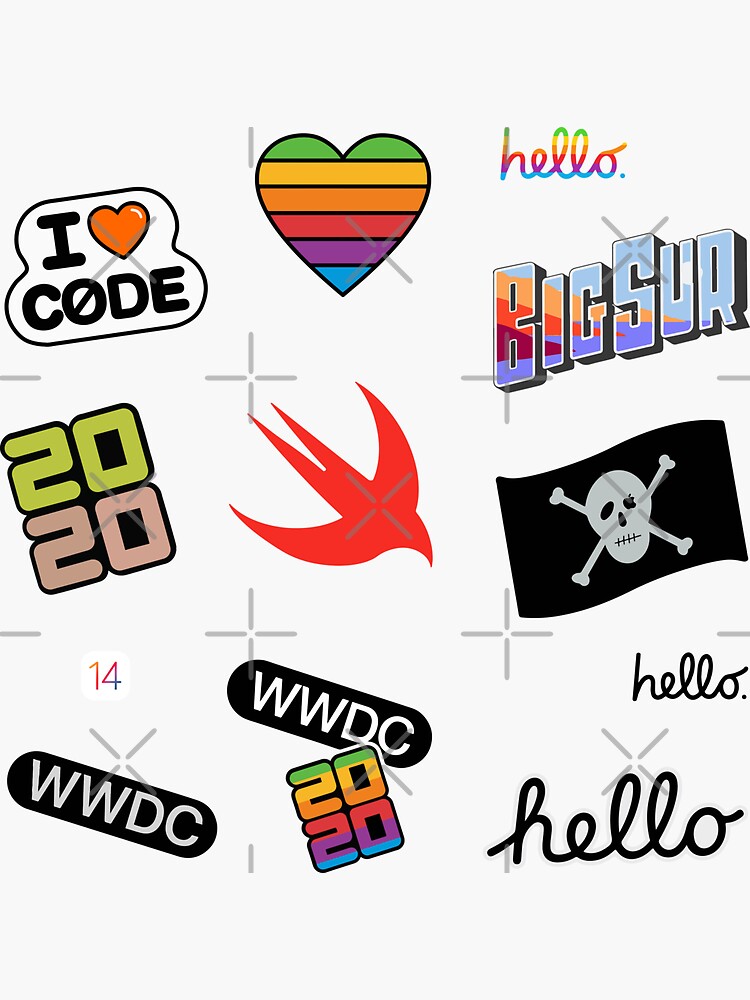 "wwdc" Sticker for Sale by Store-Designify | Redbubble