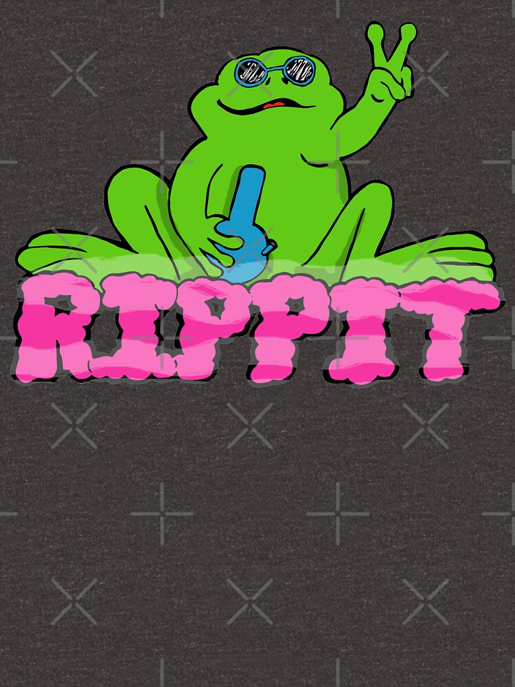 "Rippit The Stoner Peace Frog" T-shirt for Sale by SpockJenkins ...
