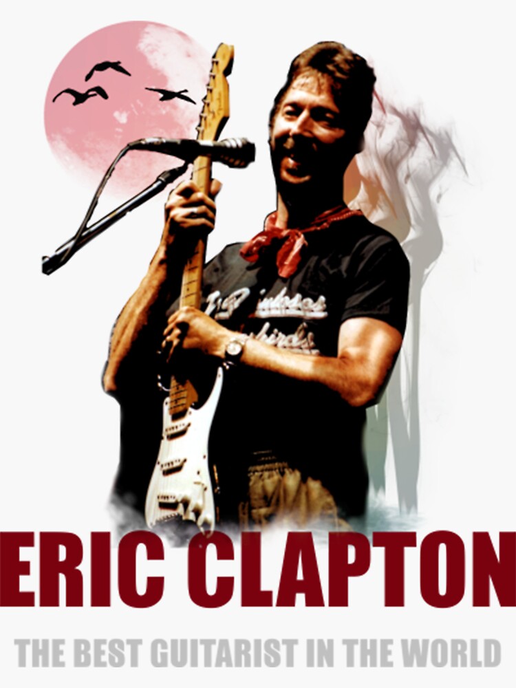 "Eric Clapton" Sticker by PatrickSulliva | Redbubble