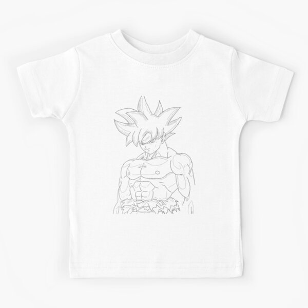Camiseta para niños for Sale con la obra « Dibujo a lápiz de goku ...