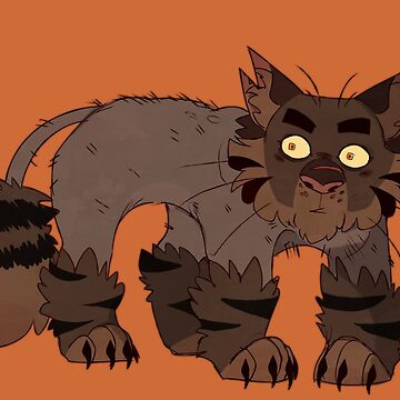 "Shaved Tigerstar" Sticker for Sale by HighRollerYT | Redbubble