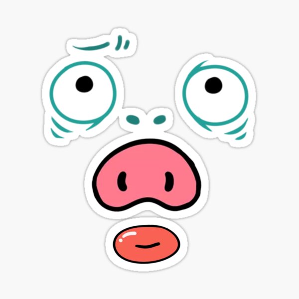 "Funny face" Sticker by Bouderda | Redbubble