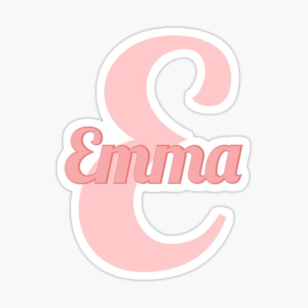 "Baby girl named Emma" Sticker by jshek8188 | Redbubble