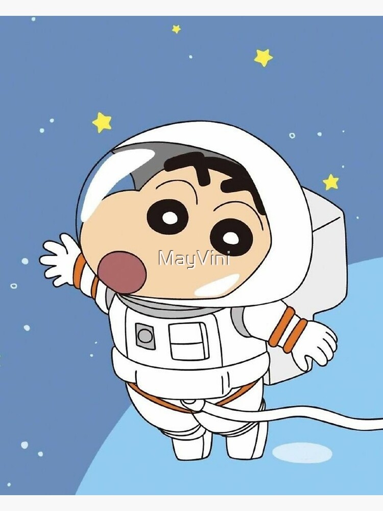 "Shinchan in Space" Poster for Sale by MayVini | Redbubble