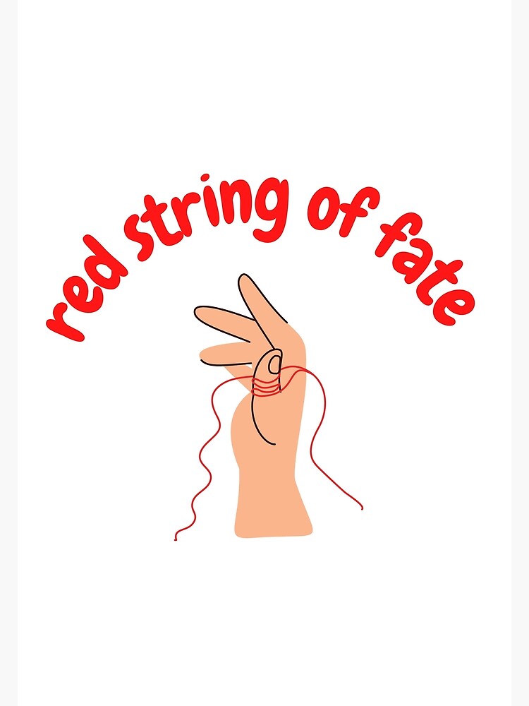 "Red String of Fate" Poster for Sale by PODTycoon | Redbubble