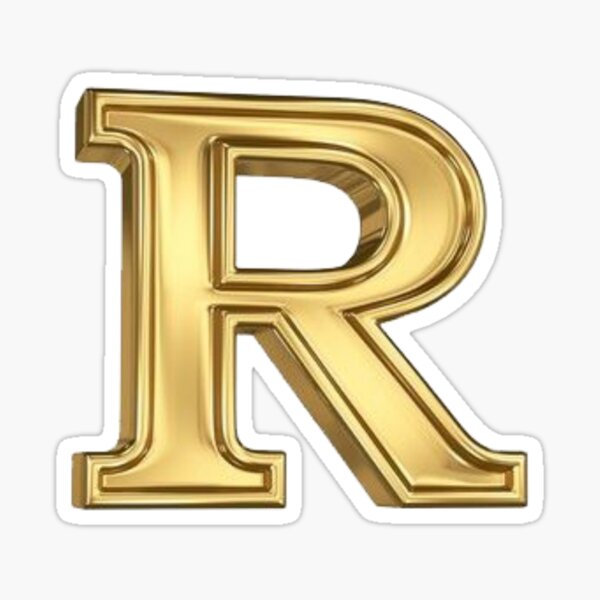 "Letter R" Sticker for Sale by rzouroub | Redbubble