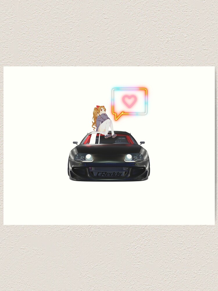 "Anime Supra car fan art, Mk4" Art Print for Sale by car-revolution ...