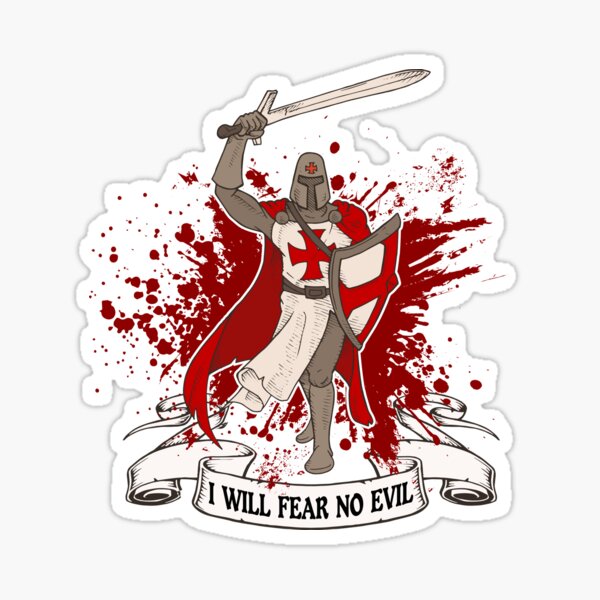 "Knight Templar Quote Crusader Warrior" Sticker for Sale by TM ...