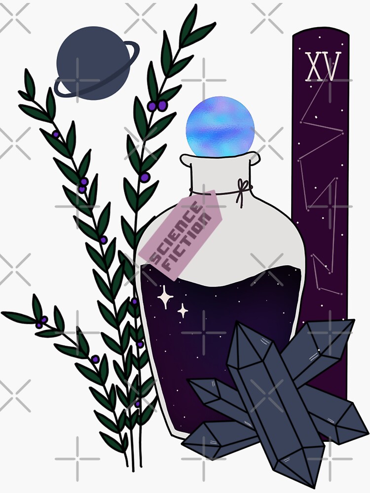 "Science Fiction Potion Bottle" Sticker for Sale by WondrousDoodles ...