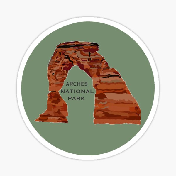 "Arches National Park" Sticker for Sale by roleydesigns | Redbubble