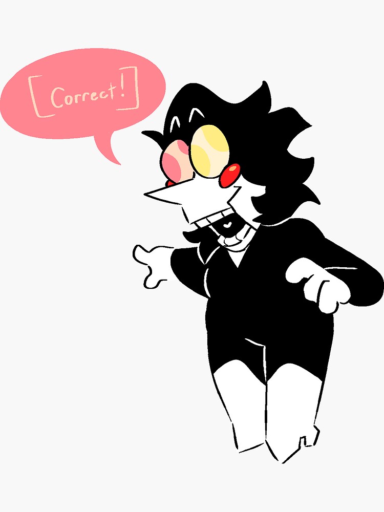 "spamton [correct]" Sticker for Sale by crabcaks | Redbubble