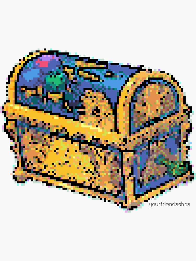 "Calamity Box Pixel" Sticker for Sale by yourfriendashna | Redbubble