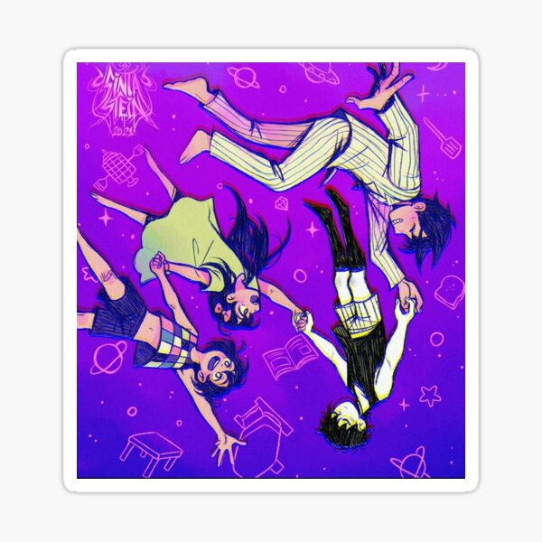 "Omori falling friends Dream World" Sticker for Sale by yuzunacosplay ...