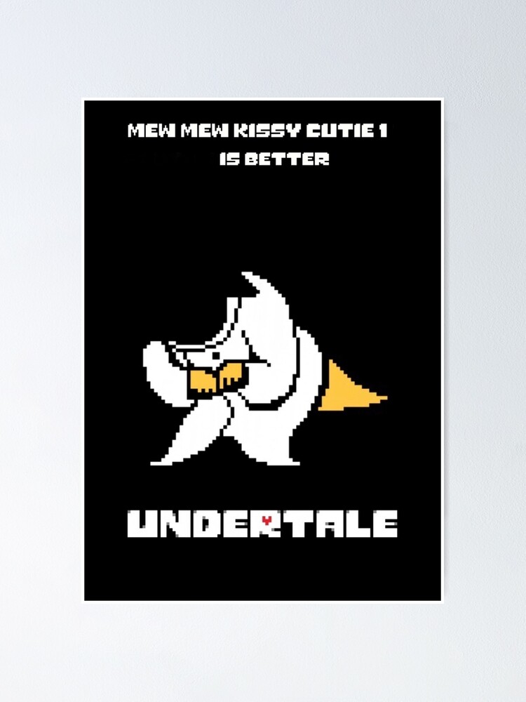 Mew Mew Kissy Cutie Poster By Clarkarts24 Redbubble