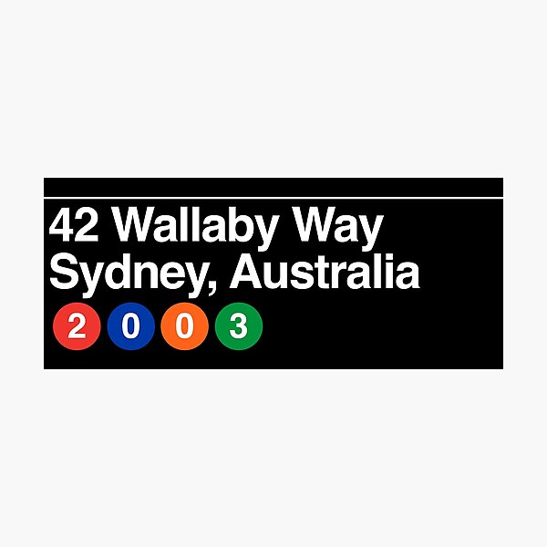 "Finding Nemo Dory | P. Sherman, 42 Wallaby Way, Sydney Australia ...