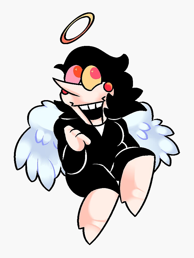 "angel spamton " Sticker for Sale by crabcaks | Redbubble