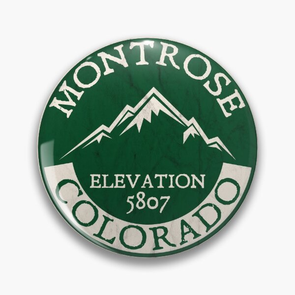 "Montrose Colorado Skiing Mountain Ski CO" Pin for Sale by ...
