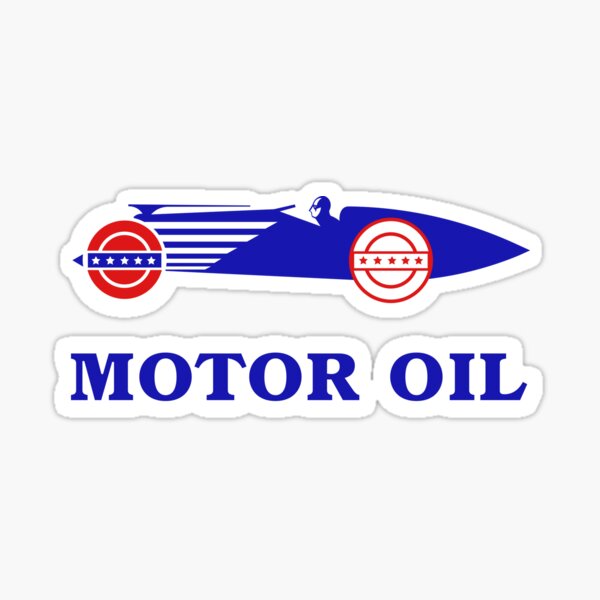 "Vintage motor oil" Sticker by Leonardo-98 | Redbubble