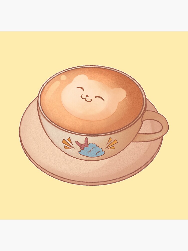 "Cute Cat Coffee Latte " Poster for Sale by NothingDesigns | Redbubble
