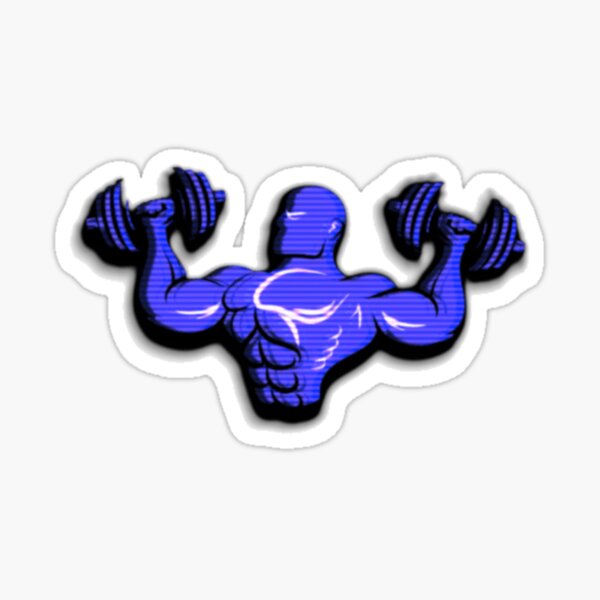 "BODYBUILDER-GYM LOVER-LIFTING WEIGHTS-SCULPTING BODY" Sticker for Sale ...