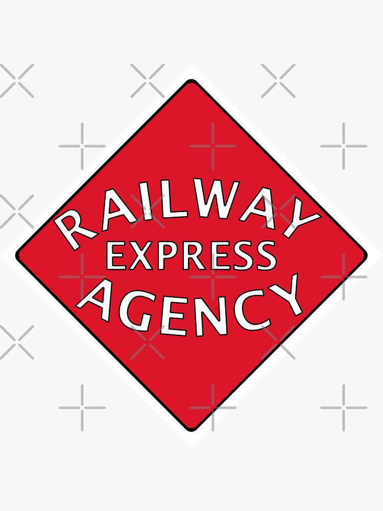 "Railway Express Agency" Sticker for Sale by Pop-Pop-P-Pow | Redbubble