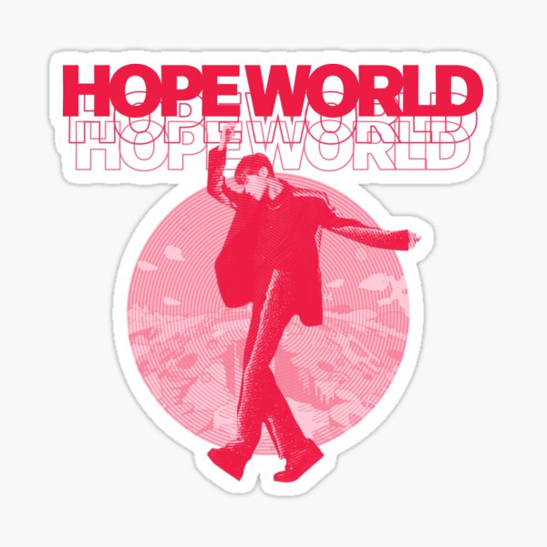 "BTS J-Hope Hope World" Sticker for Sale by thoughtsofyou | Redbubble