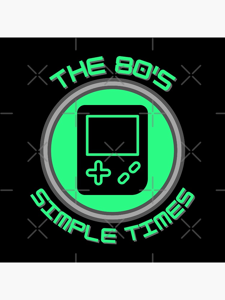 "The 80s Simple Times" Sticker by 1st-Gen-Gamer | Redbubble