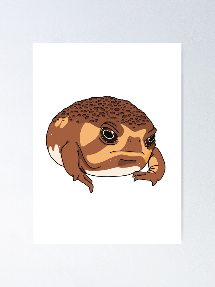 "Angry Frog" Poster for Sale by MasonsTinyPets | Redbubble