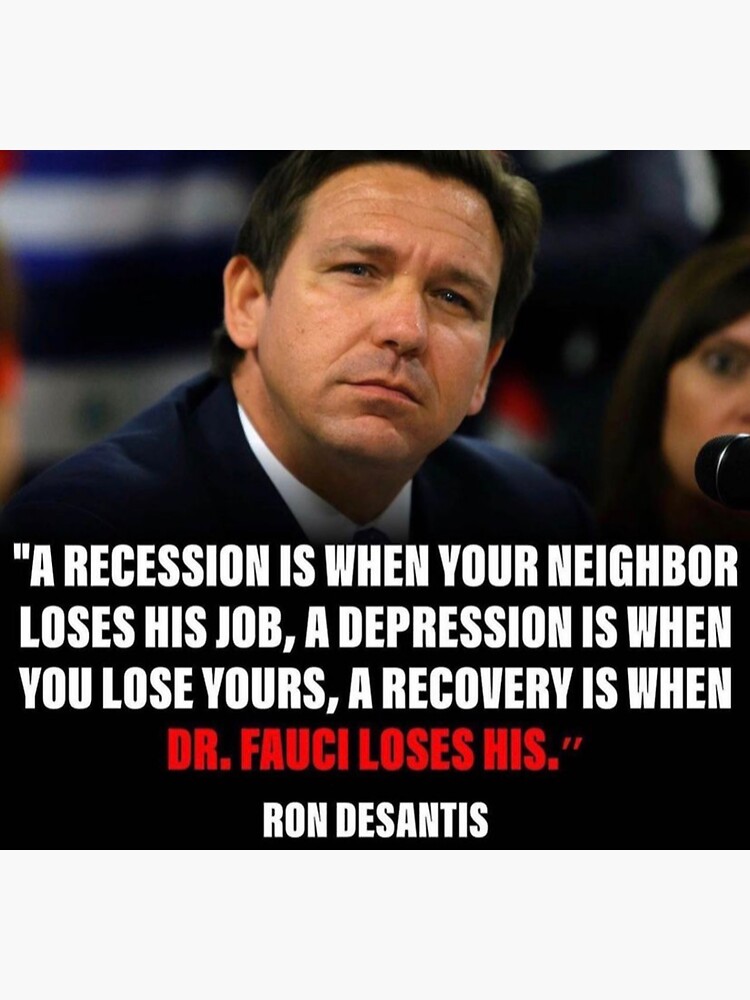 "Ron Desantis Funny Quote" Sticker by JTL-Apparel | Redbubble