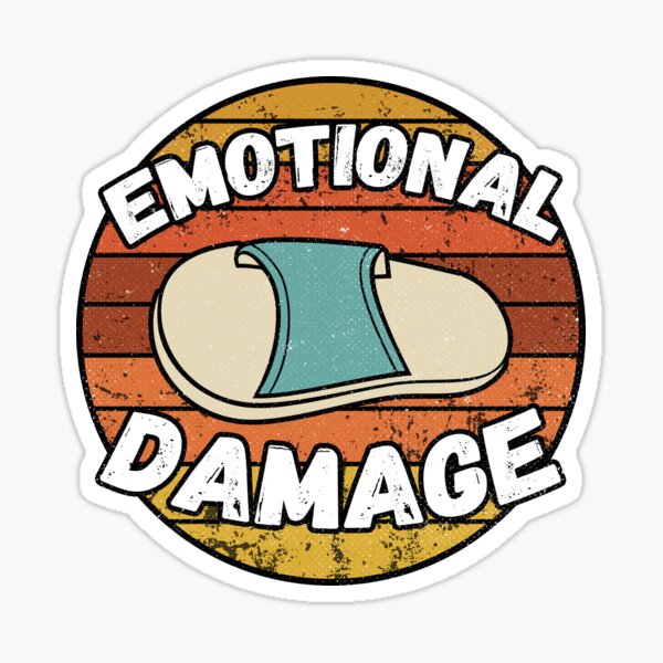 "Emotional damage" Sticker for Sale by stickmeok | Redbubble