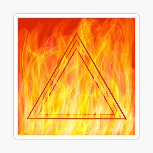 "Fire Element" Sticker by SovereignVibes | Redbubble