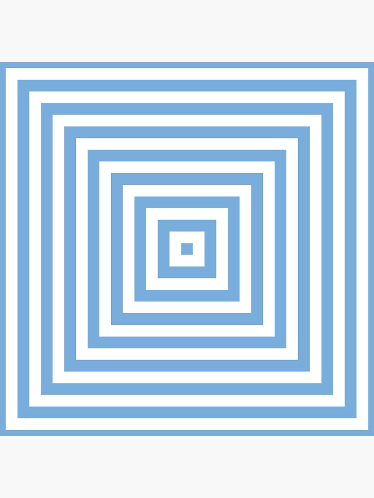 "Jordy Blue Square Bullseye | Beautiful Interior Design" Sticker for ...