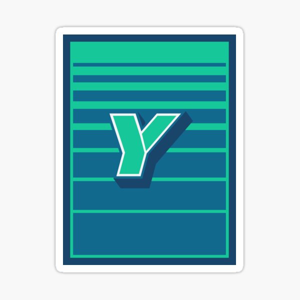 "Retro letter Y with background - Style 1" Sticker for Sale by DuyCDang ...