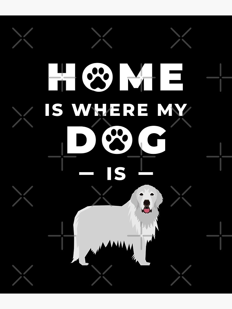 Póster «El hogar es donde está mi perro Camiseta Patas de cachorro» de ...
