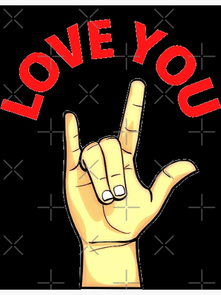 "SIGN LANGUAGE-LOVE YOU-HAND GESTURE-COMMUNICATE EMOTIONS" Photographic ...