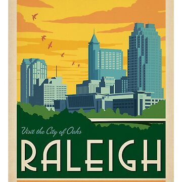 "Raleigh North Carolina City of Oaks " Postcard for Sale by ...