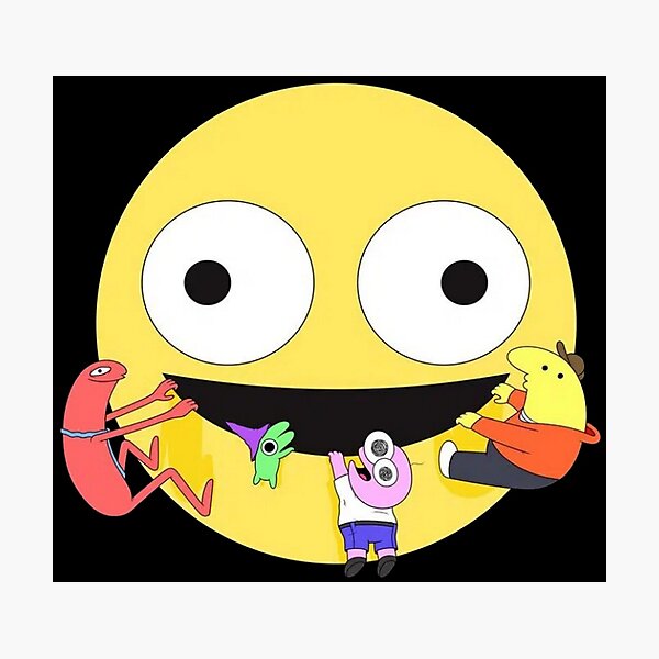 "smiling friends logo" Photographic Print for Sale by ABU-HASBROWN ...