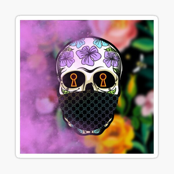 "Flower Human skull" Sticker by walidkdidir823 | Redbubble