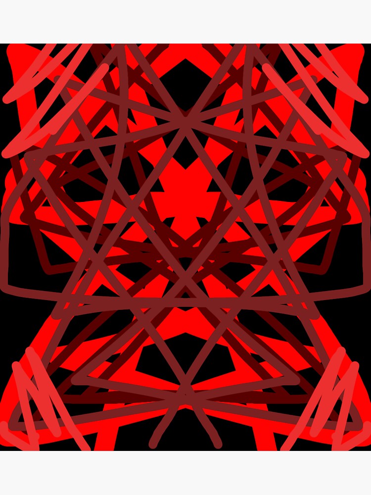 "Red Wolf " Sticker by NativeOnes | Redbubble