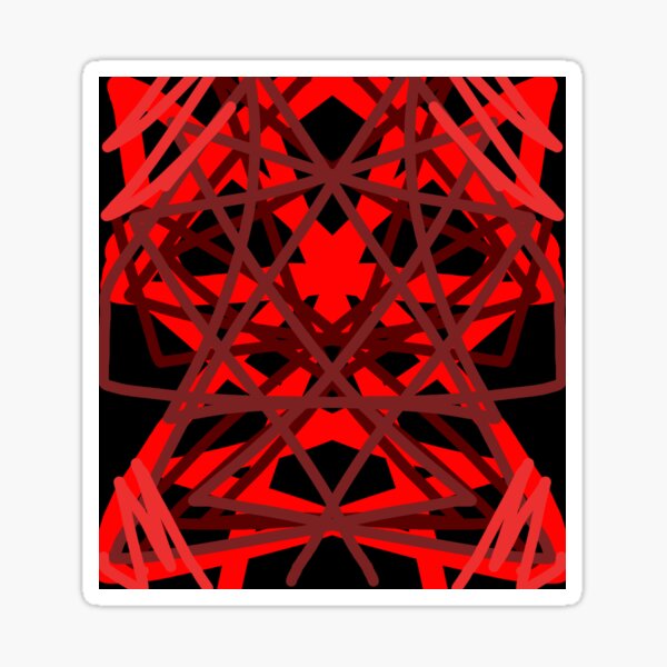 "Red Wolf " Sticker by NativeOnes | Redbubble