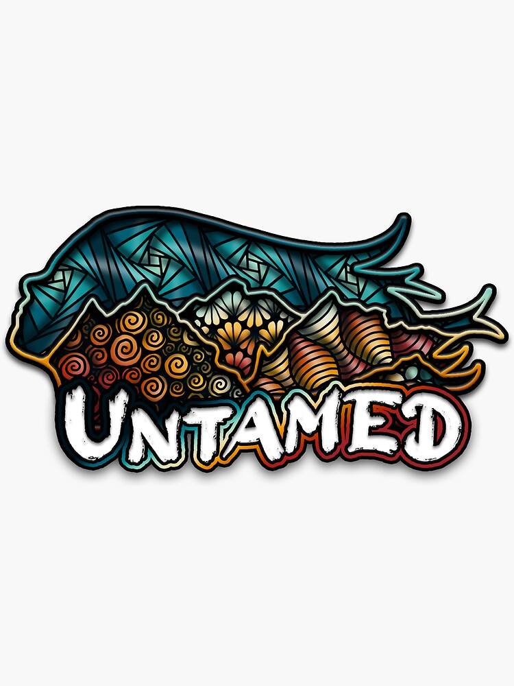 "Untamed " Sticker by Turas | Redbubble