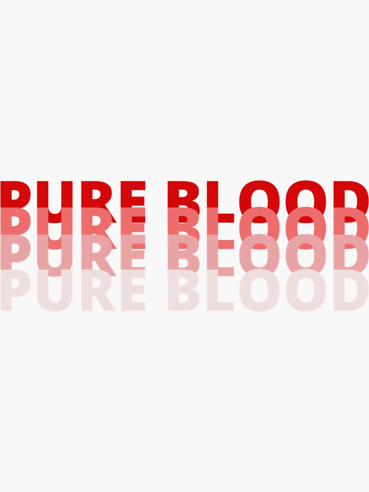 "Pureblood artwork " Sticker for Sale by Jeanetteandsonz | Redbubble
