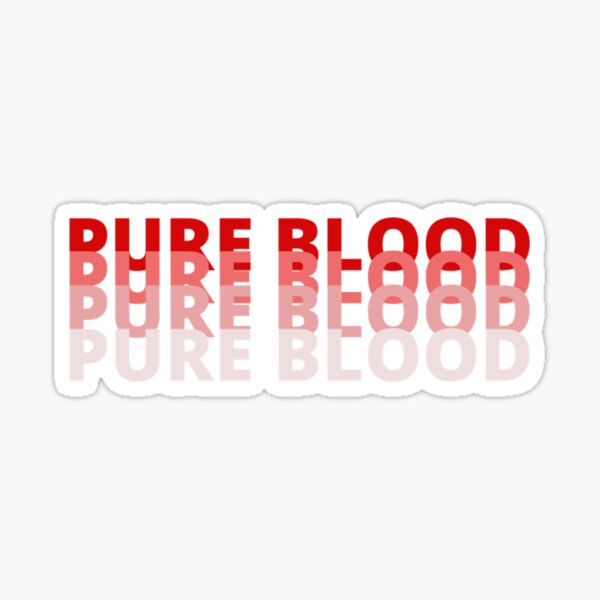 "Pureblood artwork " Sticker for Sale by Jeanetteandsonz | Redbubble