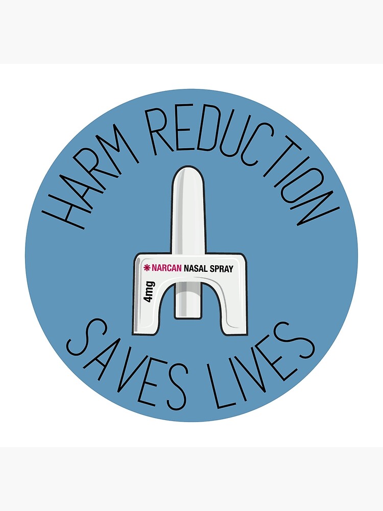 "Harm Reduction Blue " Poster for Sale by sydneyjdg | Redbubble
