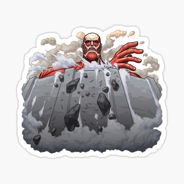 "Attack on Titan-Colossal Titan" Sticker for Sale by Cutebll | Redbubble