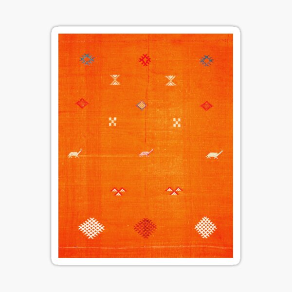 "A1 - Traditional Anthropologie Moroccan orange Artwork." Sticker for ...