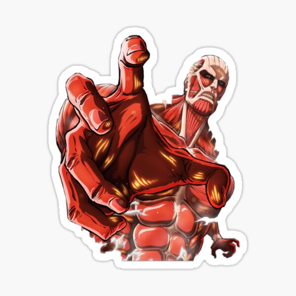 "Attack on Titan-Colossal Titan" Sticker for Sale by Cutebll | Redbubble