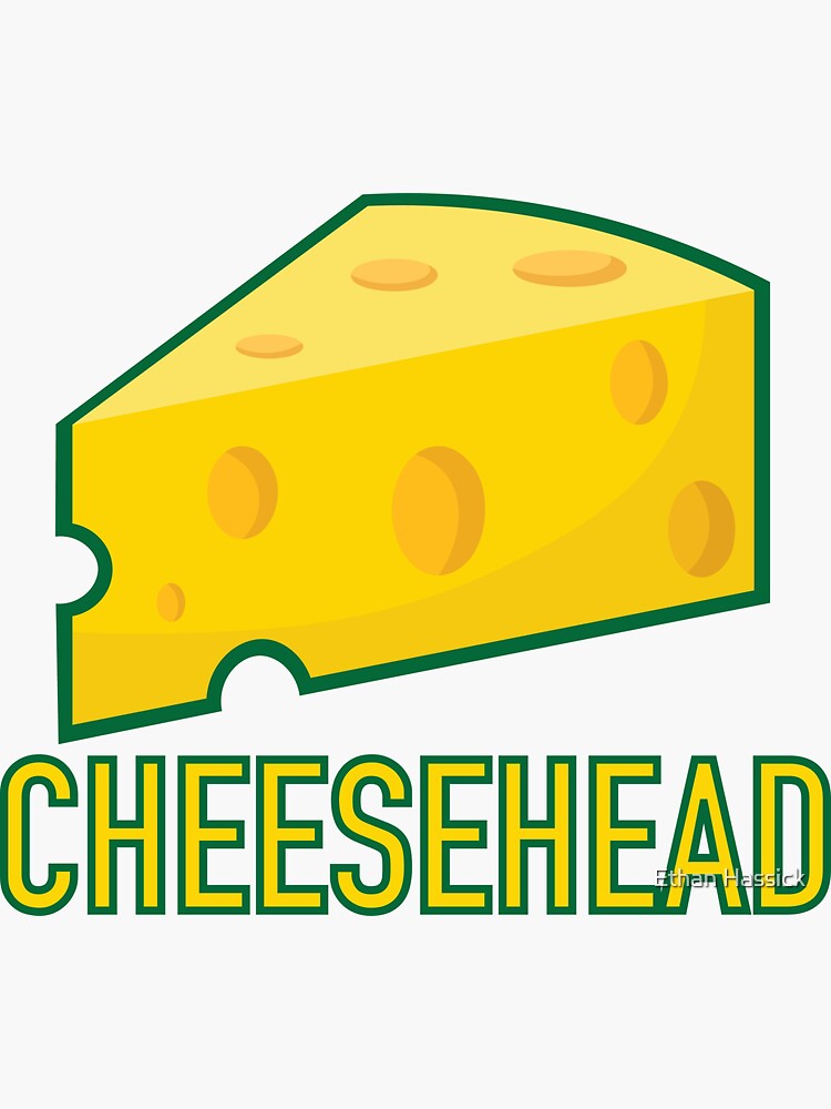 "Cheesehead" Sticker for Sale by ethan-hassick | Redbubble